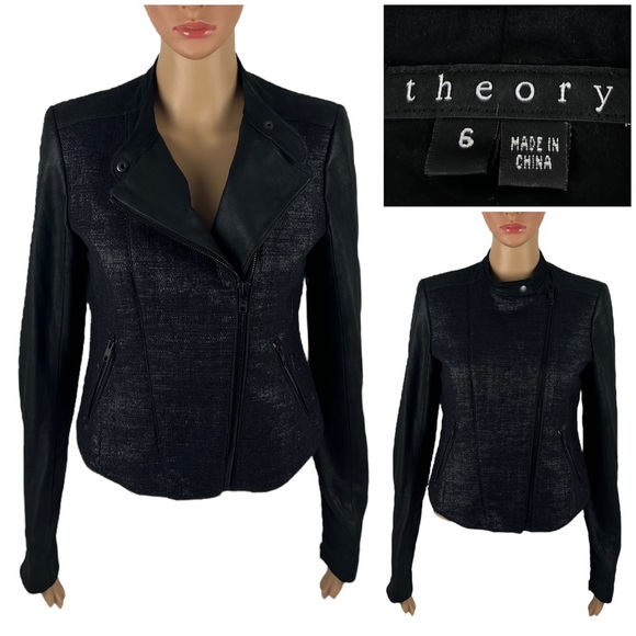 Theory | Jackets & Coats | Theory Womens 6 Jacket Scheli Goat Leather ...